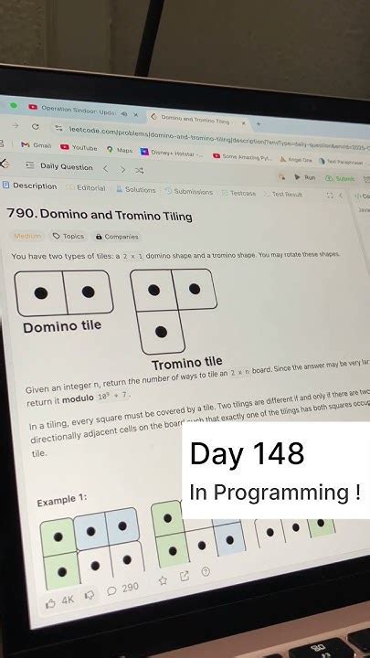 day 148 leetcode 790 domino and tromino tiling java leetcode
