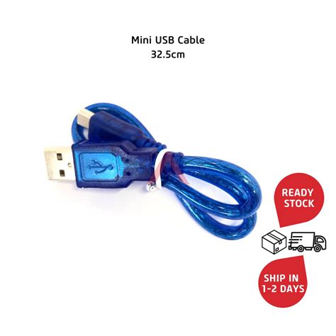Mini USB Cable Type A To Mini Type B For Arduino NANO Shopee Malaysia