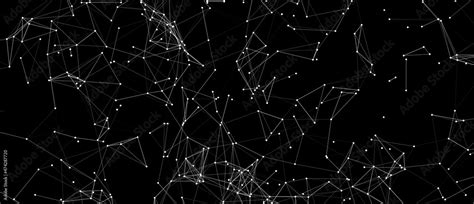 Abstract Digital Background Of Points And Lines Glowing Plexus Big
