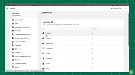Shopify Metafields To Achieve Product Data Management
