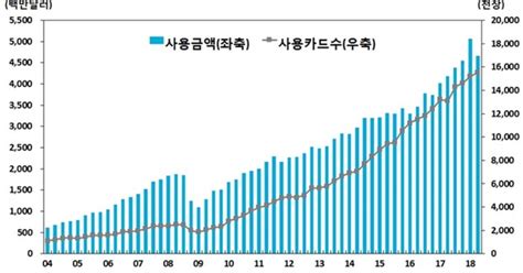 2분기 해외서 긁은 카드 사용액 46억7000만달러18개월 만에 감소