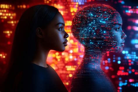 Deep Learning Brain Digital Cognition Synaptic Response Neuroplasticity And Ai Processing Female