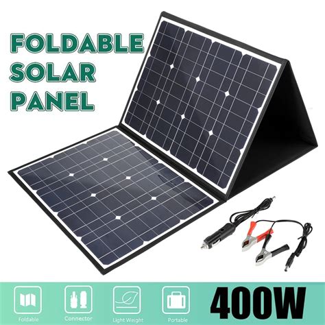 18V 400W Panel S Oneczny Wyj Cie USB Monokrystallinel Wodoodporny