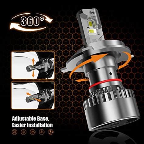 Car Work Box H4 Led Headlight Bulbs 20000lm 120w 6000k Extremely