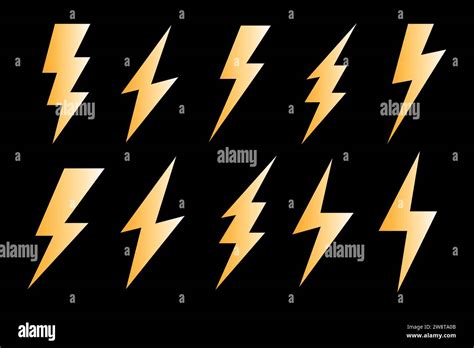 Electricity Icon Lightning Strike Energy Electricity Icon Stock Vector Image And Art Alamy