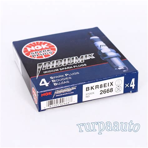 4PCS New NGK BKR8EIX 2668 Iridium Spark Plugs Racing Colder Genuine US ...