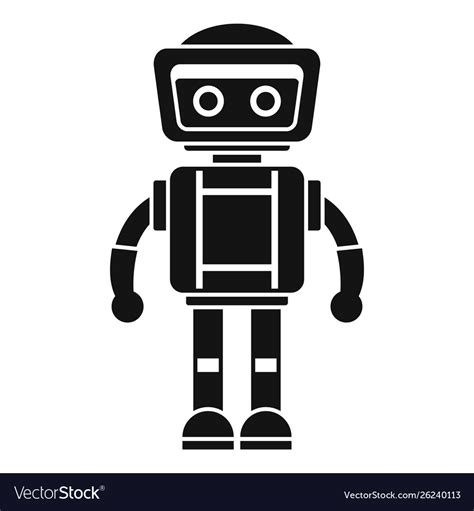 Artificial Robot Icon Simple Style Royalty Free Vector Image