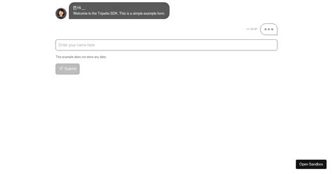 Tripetto SDK Runner Chat Angular Collecting Response Data Forked Codesandbox