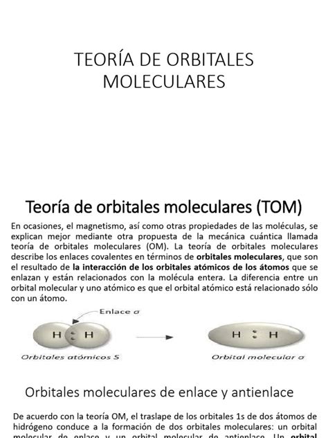 Teoria De Los Orbitales Moleculares Pdf