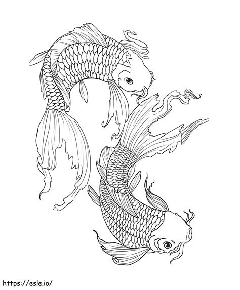 Printable Pisces Symbol Coloring Page