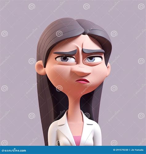 Angry Business Woman Vector Illustration In Cartoon Style Business