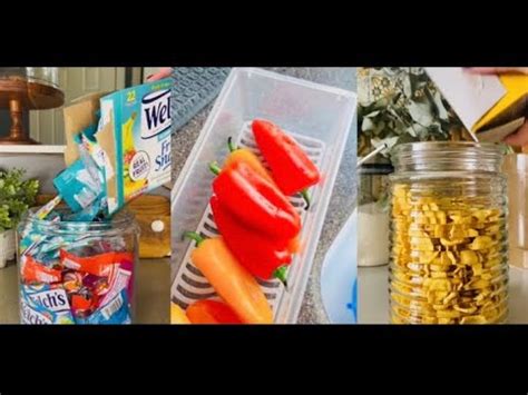 Restock Refill Pantry Fridge Snacks Kitchen Organizing ASMR Tiktok