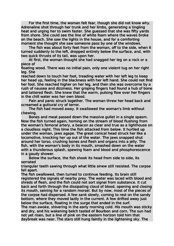 Reading Paper 1 Revision Jaws Teaching Resources