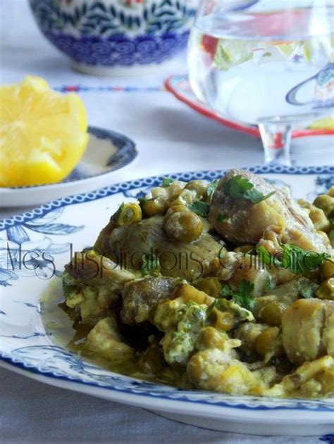 Tajine Petits Pois Et Artichauts Jalbana Bel Kernoun Le Blog
