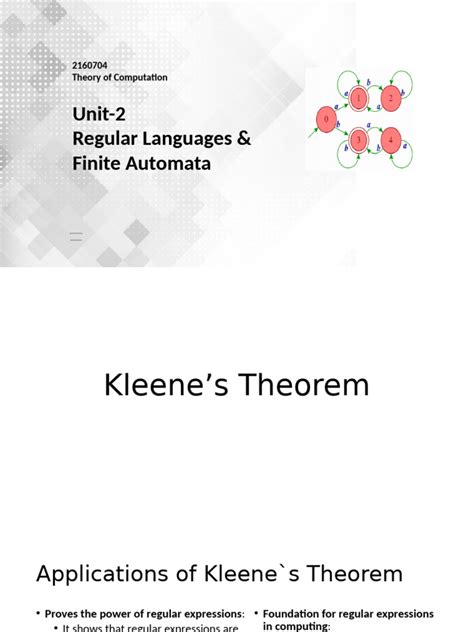 Unit 2 Regular Languages And Finite Automata Part 2 Pdf Regular Expression Automata Theory