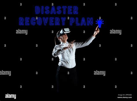 Sign Displaying Disaster Recovery Plan Word Written On Having Backup