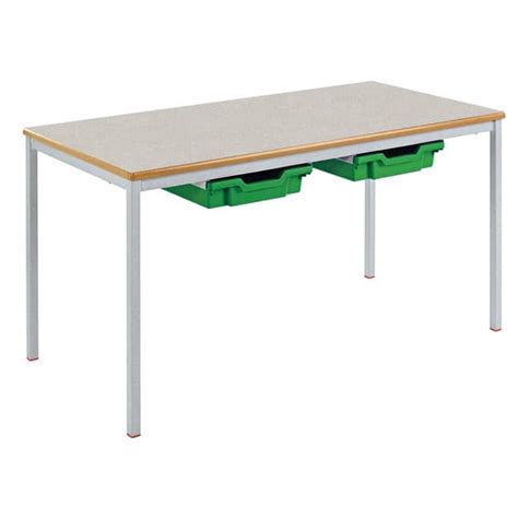 Rectangular Fully Welded Tray Table Mdf Edge 1200mm W School