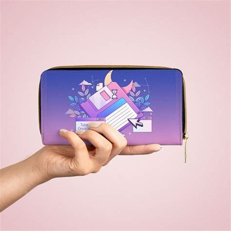 Japanese Wallet Zipper Wallet 787 X 433 Pink Etsy Romania Zipper