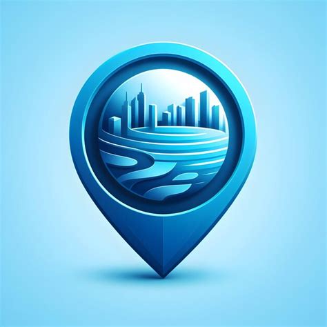 Premium Photo Location Logo