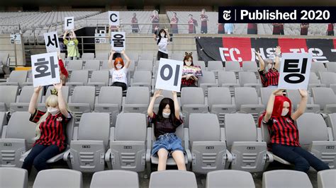 Yes Those Were Sex Dolls Cheering On A South Korean Soccer Team The New York Times