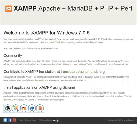 下載 Xampp 網頁伺服器架設軟體wordpressdrupaljoomla