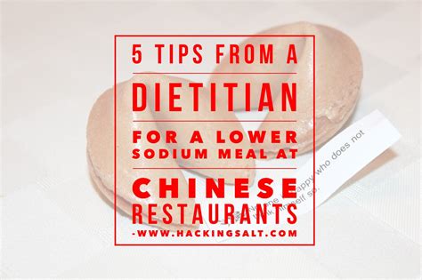 5 Tips From A Dietitian For A Lower Sodium Meal At Chinese Restaurants
