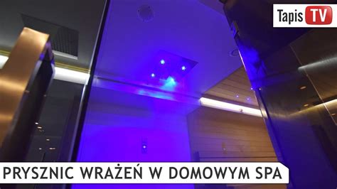 TAPIS TV PRYSZNIC WRAŻEN W DOMOWYM SPA CENTRA WELLNESS SAUNY