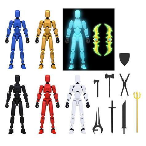 Ky 6 Pack Assembly Completed T13 Action Figure Titan 13 Action Figure Dummy 13 Action Figure