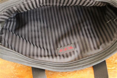 Tumi Slim Laptop Briefcase Black Ballistic Nylon Ligh Gem