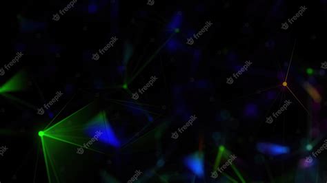 Premium Photo Abstract Polygonal Space Background With Connecting Dots And Lines