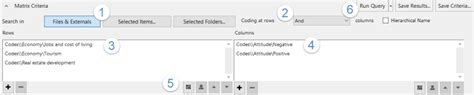 matrix coding query