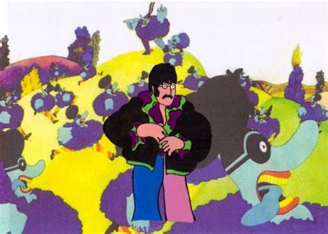 Yellow Submarine John Lennon Handbemaltes Animation Cel