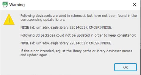 warning after editing footprint in library autodesk community
