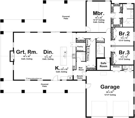 Story Barndominium Style House Plan With Massive Open Floor Plan