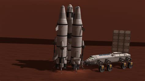 Finally have a fully functional Duna miner & transporter, transporting to the Duna space-station ...