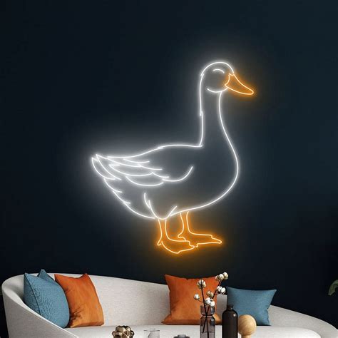 Handmadetneonsign Duck Neon Light Duck Led Light Duck Led Sign