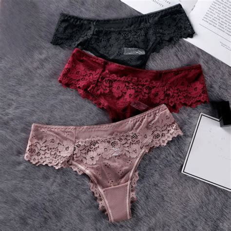 Sous Vêtements Sexy En Dentelle Pour Femmes Culottes Slips Bikinis