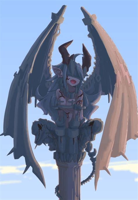 Gargoyle Girl Characters Inspiration Drawing Anime Character Design