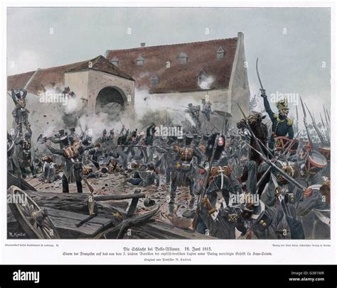 Battle Of Waterloo The Fighting At La Haye Sainte 1815 Date 18 June