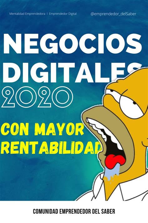 MODELOS DE NEGOCIO MAS RENTABLES DEL 2020 Modelo De Negocio Emprendedor Emprendimiento