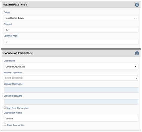Napalm Service Common Parameters Enms