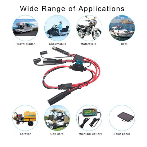 2 Way Sae Connector Male Power Waterproof 12 Volt Battery Quick