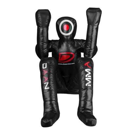 Daan Maa Spidy Pro Premium Vinyl Bjj Grappling Dummy Black