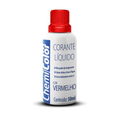 Chemicolor Corante LÍquido Vermelho 50ml