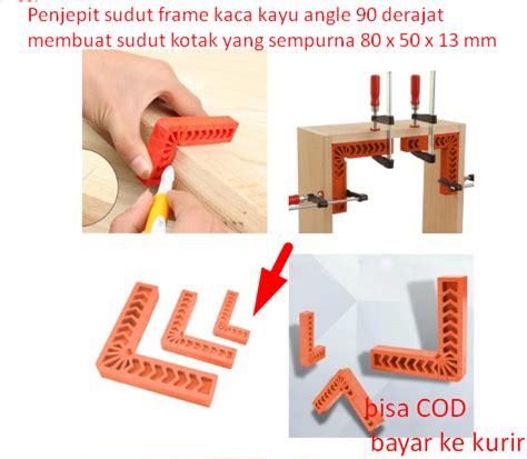 Penjepit Sudut Frame Kaca Kayu Angle 90 Derajat Membuat Sudut Kotak
