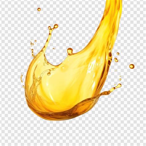 Premium PSD Oil Splash On Transparency Background Psd