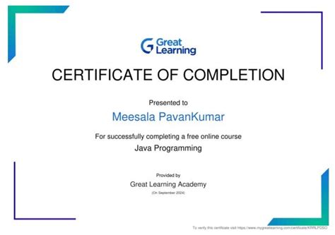 Pavan Kumar On Linkedin Javaprogramming Greatlearning