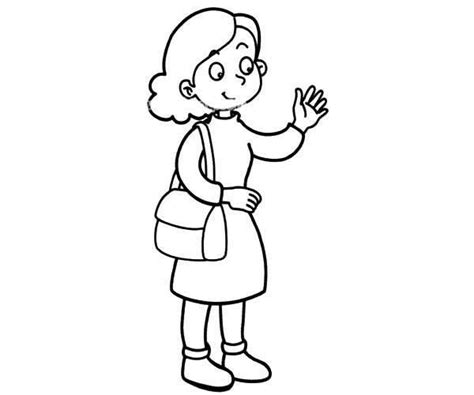 女人画像简笔画全身 女人画像简笔画全身正面 苗苗知道