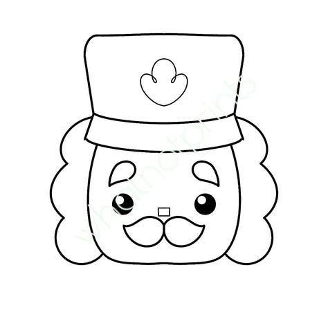 Nutcracker Coloring Page Stencil Template Or Clipart Png Instant