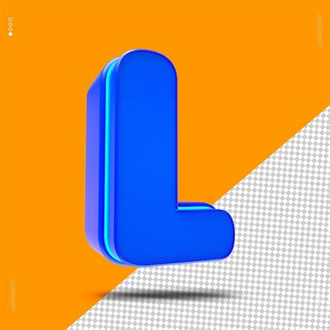 Premium Psd 3d Render Font Blue